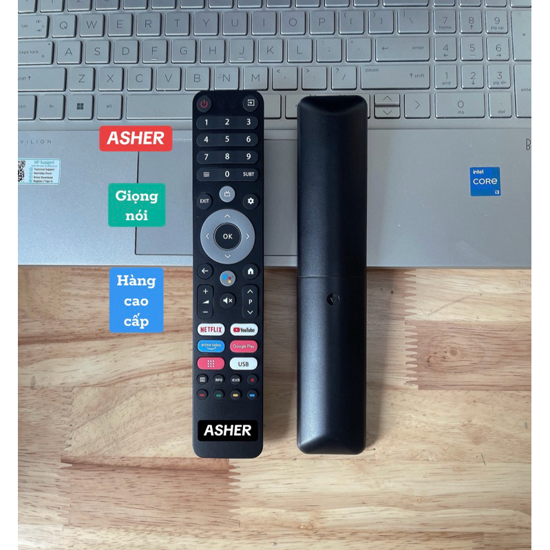Remote Điều khiển Tivi ASHER hàng cao cấp | Shopee Việt Nam