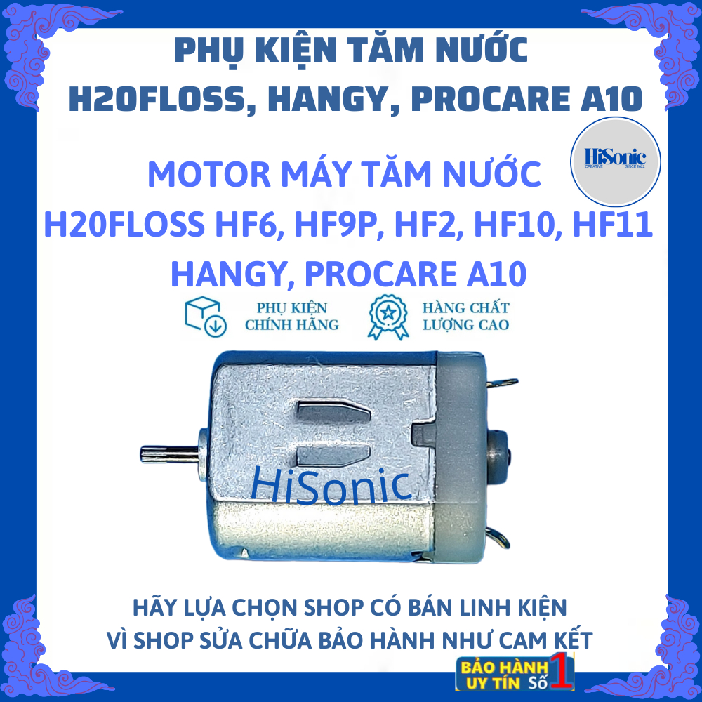Motor cho máy tăm nước H2OFloss HF6,HF6P,HF2,HF9P, Hangy, Procare A10 ...