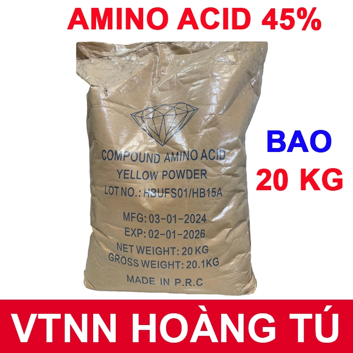 Amino Acid 45% (Axit Amin) dạng bột tan 100% - bao 20 kg | Shopee Việt Nam