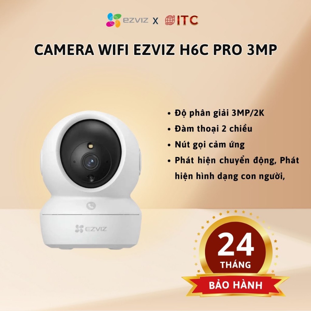 Camera wifi ezviz C6N Pro 3MP Quad HD 2K Trong Nhà, Quay Quét 360, Đàm Thoại 2 Chiều | Shopee ...