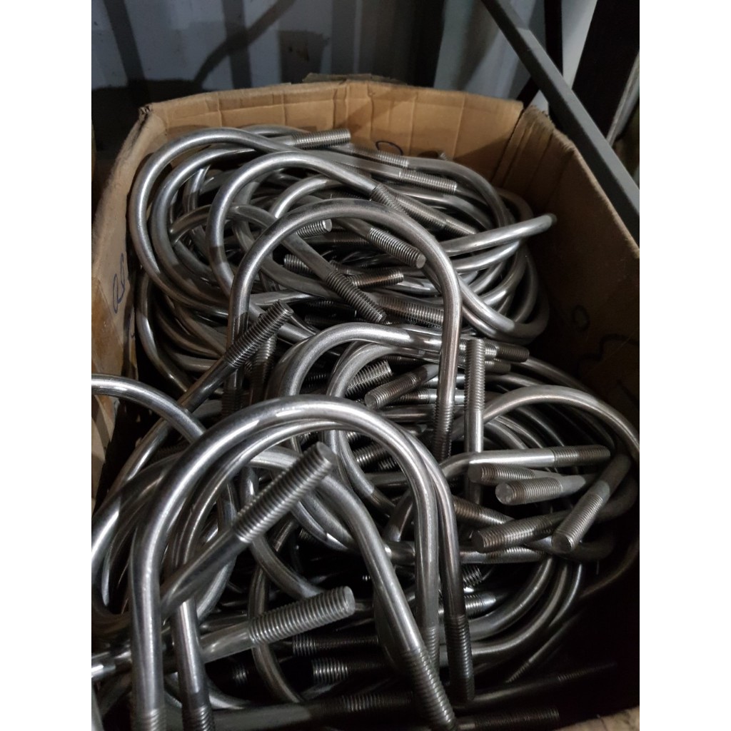 Ubolt inox 304 M10 (combo ubolt+ ecu+ long đen) | Shopee Việt Nam