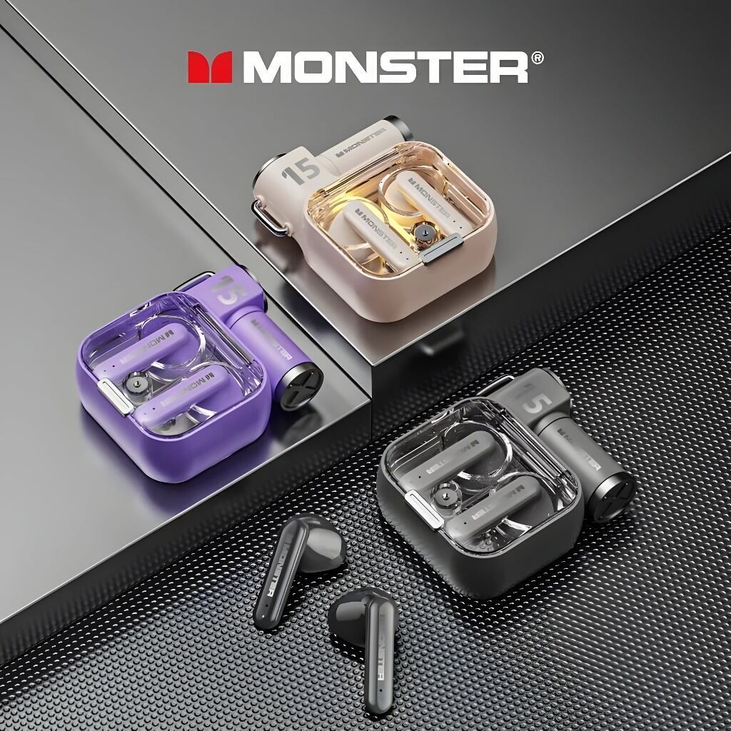 Tai Nghe Bluetooth Monster XKT15, chống nước,giảm tiếng ồn chơi game ...