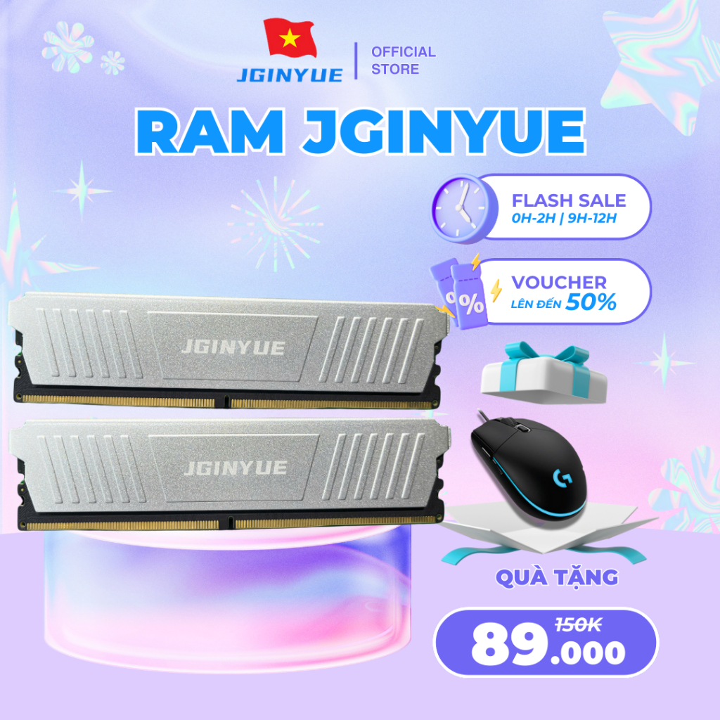 Ram Jginyue 16GB (1x16Gb) DDR4 6000MHZ (Hàng Chính Hãng - Bảo Hành 36 Tháng) | Shopee Việt Nam