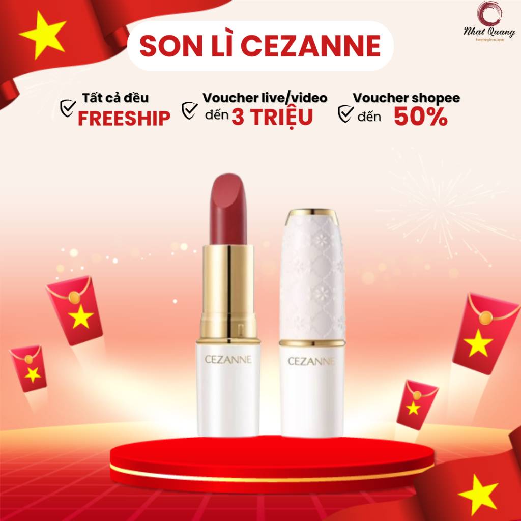 Son lì Cezanne Lasting Lip Color N Nhật Bản 3.9g | Shopee Việt Nam