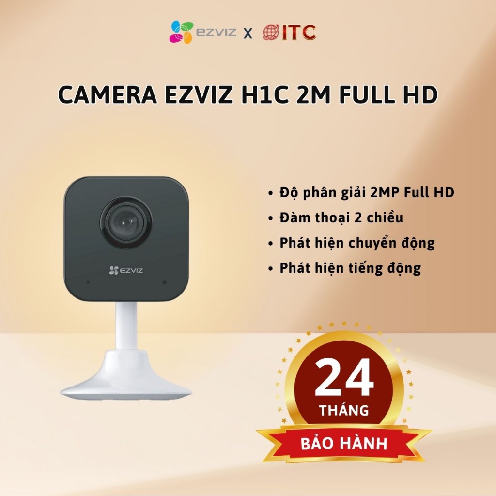 Camera WI-FI EZVIZ H1C 1080p, Góc Rộng 108 Độ, Đàm Thoại 2 Chiều- chức ...