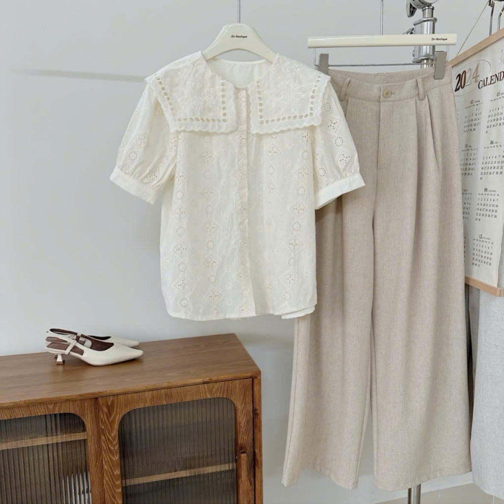 Áo sơ mi thô boi phiên bản ngắn tay 3611-2 | Shopee Việt Nam