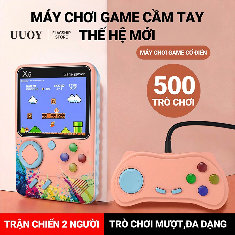 🔥Game Boy Mini Máy chơi game retro 🎮500 trò chơi Hỗ trợ 2 người 📺 Kết ...