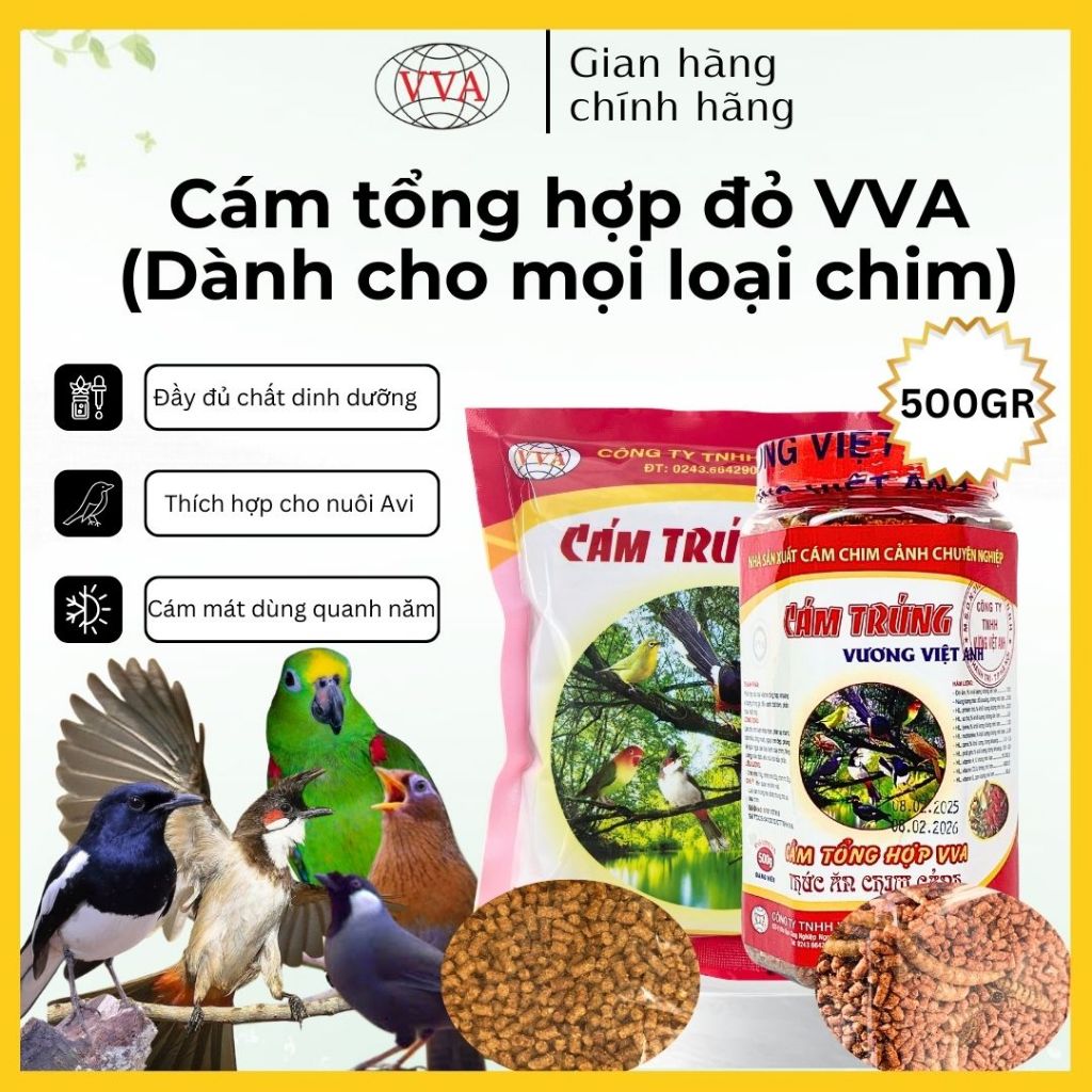 [COMBO 5 TỔNG HỢP ĐỎ] Cám trứng chim tổng hợp Vương Việt Anh - Dùng ...