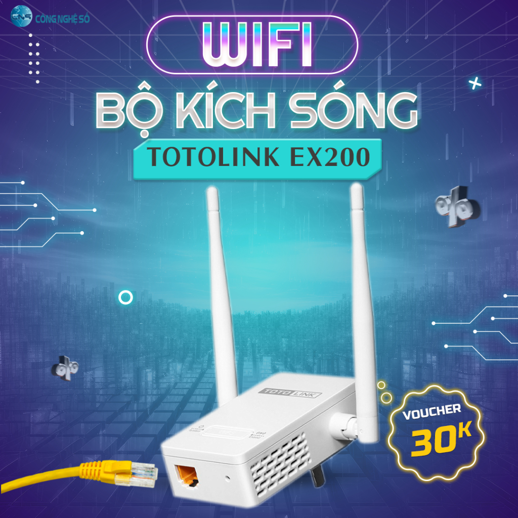 Kích Sóng Wifi 2 Anten - Totolink Ex200 - Tốc Độ Cao - Kết Nối Dễ Dàng - BH Chính Hãng 2 Năm ...