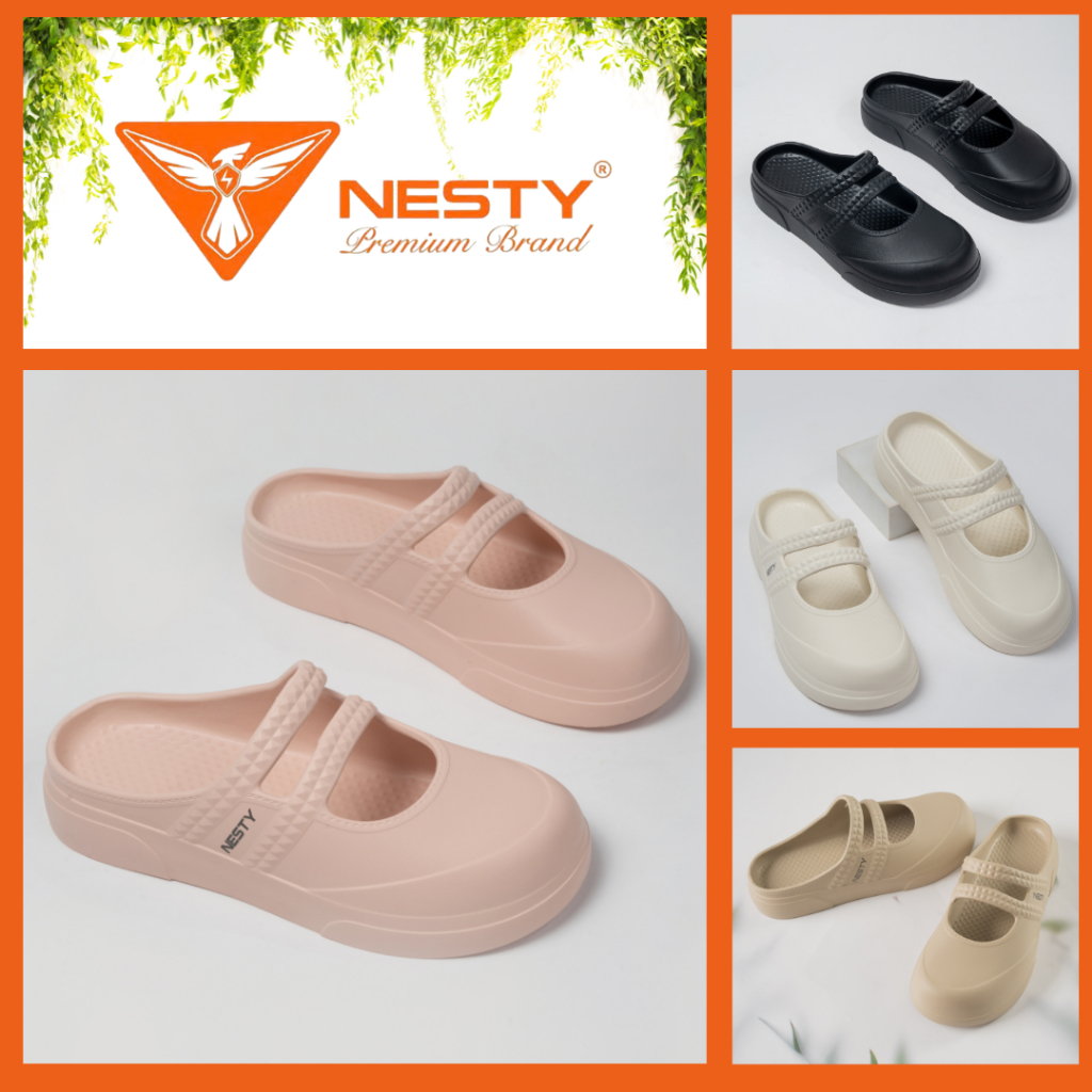 Dép Sục Búp Bê Mũi Tròn NESTY Chống Trơn Trượt Chất Liệu Nhựa EVA Cao ...