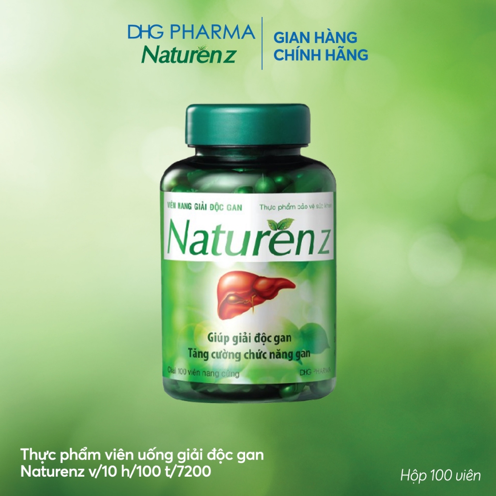 TPCN Naturenz hỗ trợ hạ men gan - Chính hãng DHG Pharma 1 chai/10 vỉ ...