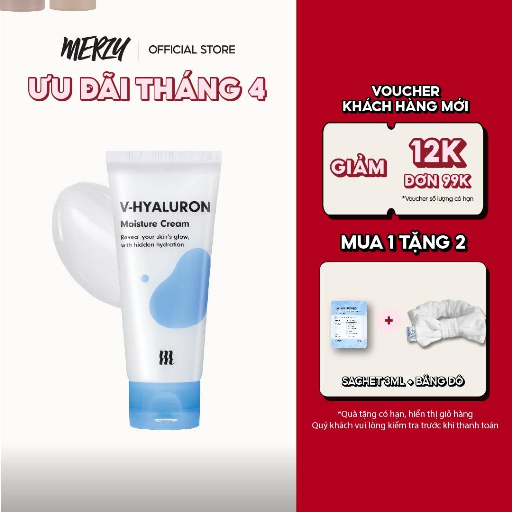 Kem Dưỡng By Merzy V-Hyaluronic Acid Moisture Cream 100ml | Shopee Việt Nam