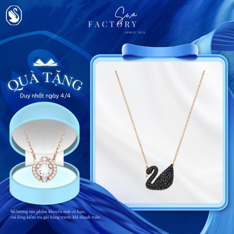 Dây chuyền thiên nga Swarovski ICONIC SWAN - Quà tặng người yêu dịp ...