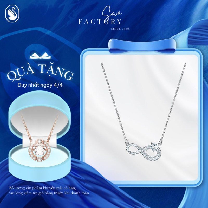 Dây chuyền nữ Swarovski INFINITY thanh lịch - Quà tặng người yêu dịp ...