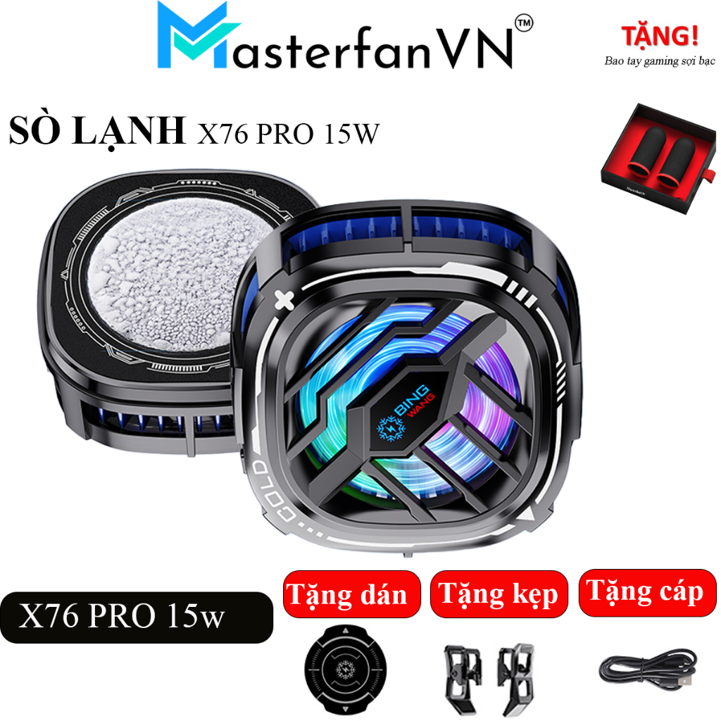 Quạt Tản Nhiệt Điện Thoại Sò Lạnh X76 Pro ( Led RGB Gaming Có công Tắc ...