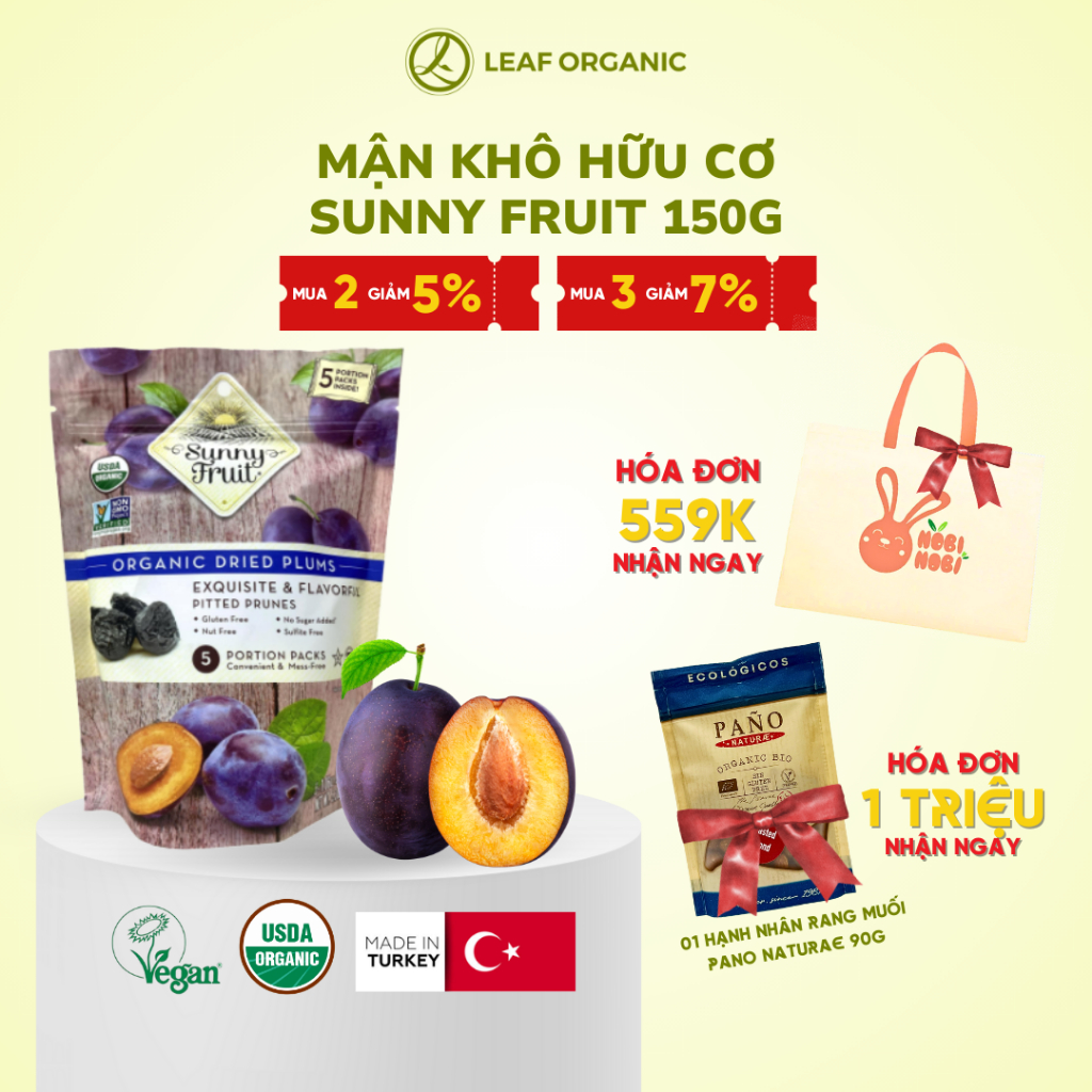 Mận khô hữu cơ Sunny Fruit 150g | Shopee Việt Nam