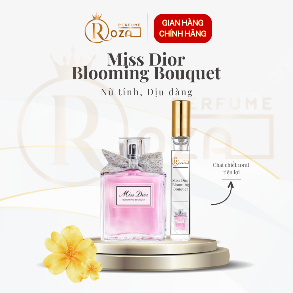 Nước hoa nữ Miss Dior Blooming Bouquet Roza perfume ngọt ngào, thanh ...