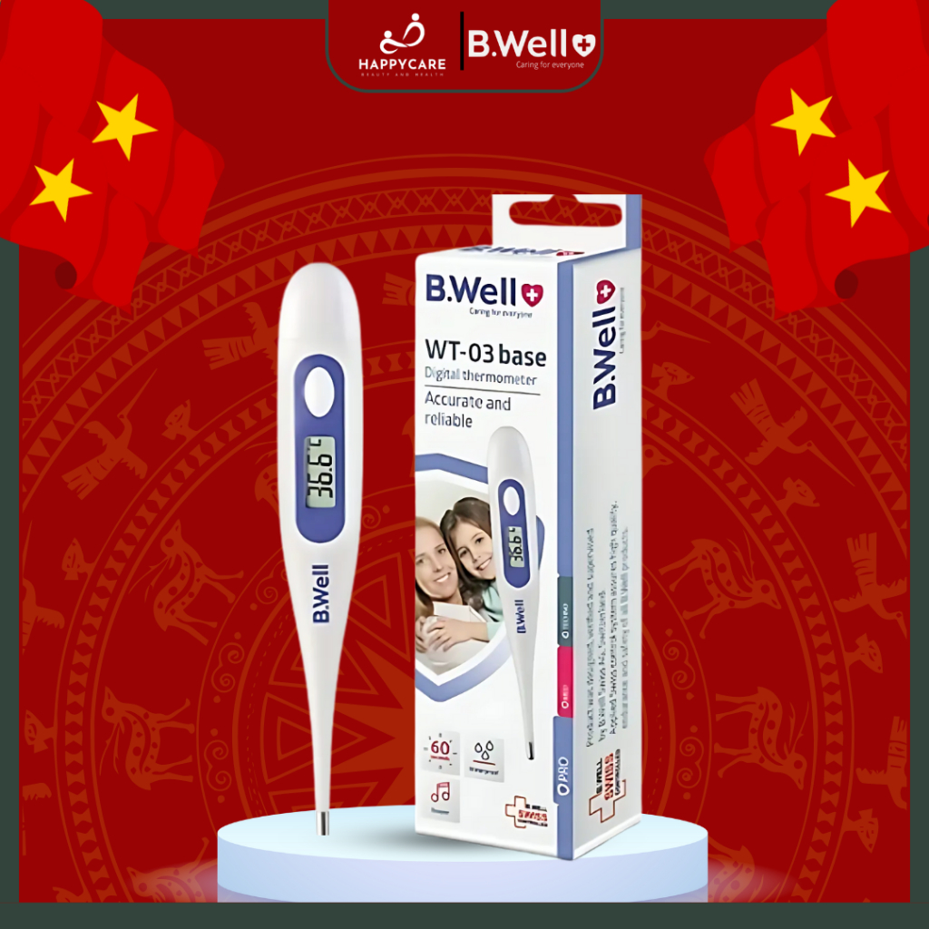 [B.Well] Nhiệt kế điện tử Swiss WT-03 base | Shopee Việt Nam