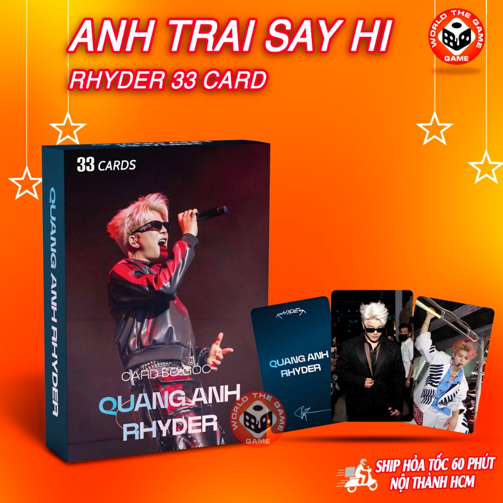 Ảnh QUANG ANH RHYDER Anh Trai Say Hi 33 Tấm Ảnh Có Chữ Ký - Card Anh ...