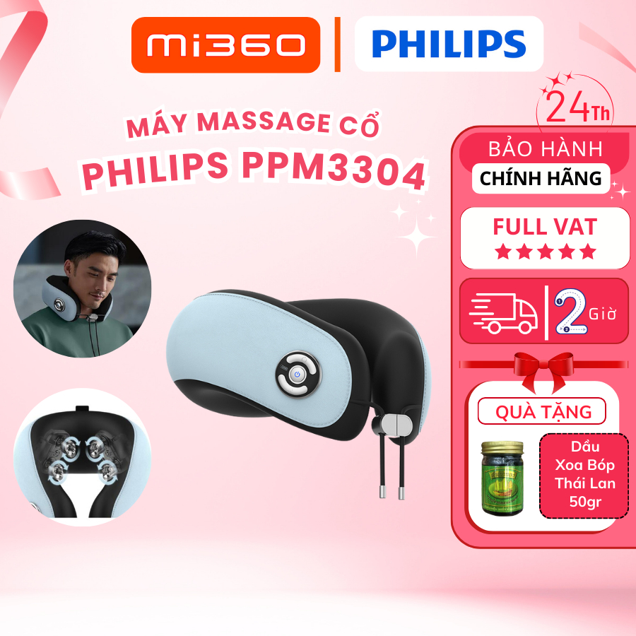 Máy Massage Cổ Vai Gáy PHILIPS 3304 - Hàng Chính Hãng - Bảo Hành 24 Tháng | Shopee Việt Nam