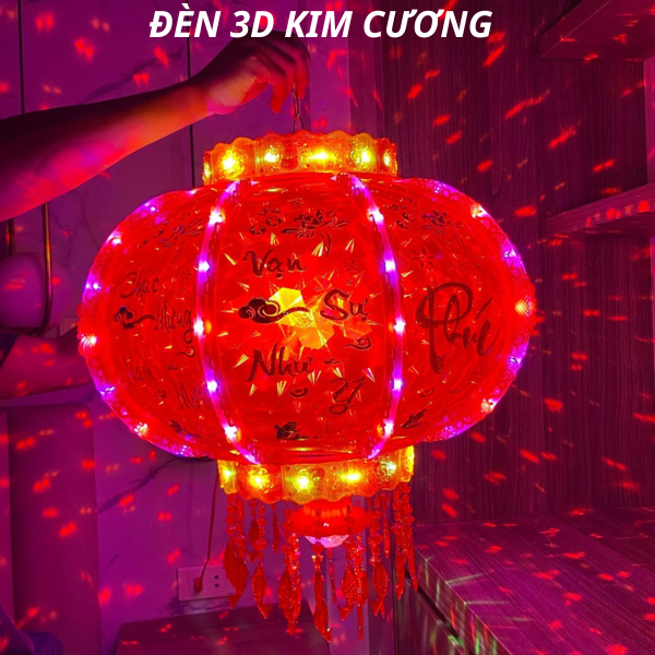 Cầu điện tự xoay Lồng đèn tự xoay 360 độ, Đèn lồng tự xoay 3D phản ...
