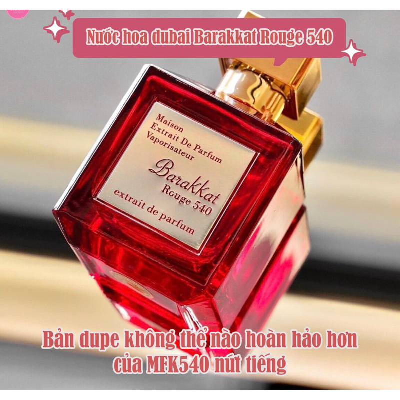 Nước hoa Dubai Maison Baroque rouge extrait Baccarat Rouge 540 100ml ...