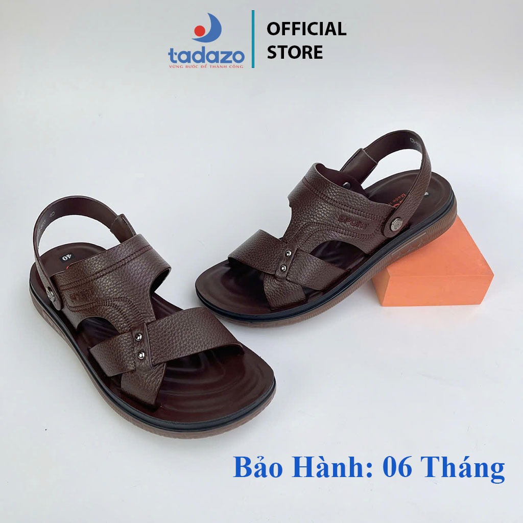 Dép sandal da nam cao cấp chống trơn trượt đế cao 3,5cm chính hãng ...