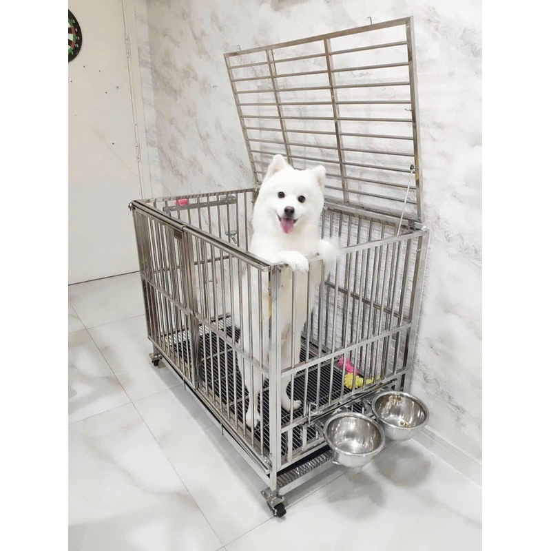 TÔ INOX TREO CHUỒNG CHO CHÓ MÈO - BÁT ĂN GẮNG CHUỒNG - THAU ĂN INOX CHO ...