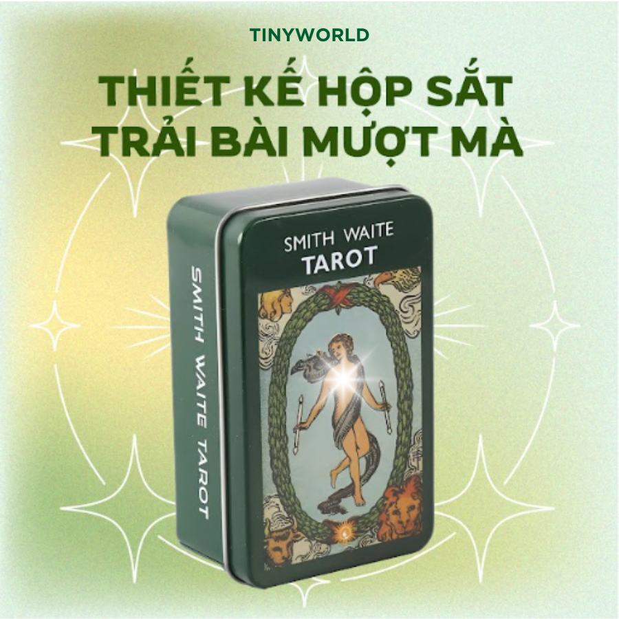 Bộ Bài Tarot Bói Smith Waite Tarot Hộp Sắt Tinyworld 78 Lá Bài Cao Cấp | Shopee Việt Nam