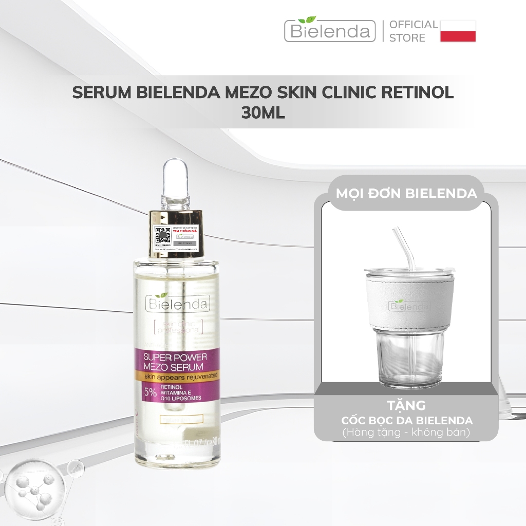 Serum Bielenda Mezo Skin Clinic Retinol trẻ hóa, tái tạo da, chống lão hoá 30ml | Shopee Việt Nam