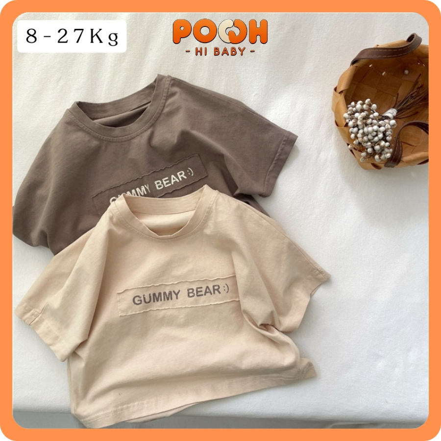 (8-19kg) Áo Thun Cotton GUMMY BEAR | Phong Cách Basic, Fom Rộng Thoải Mái Mặc Hè Cho Bé | Shopee ...