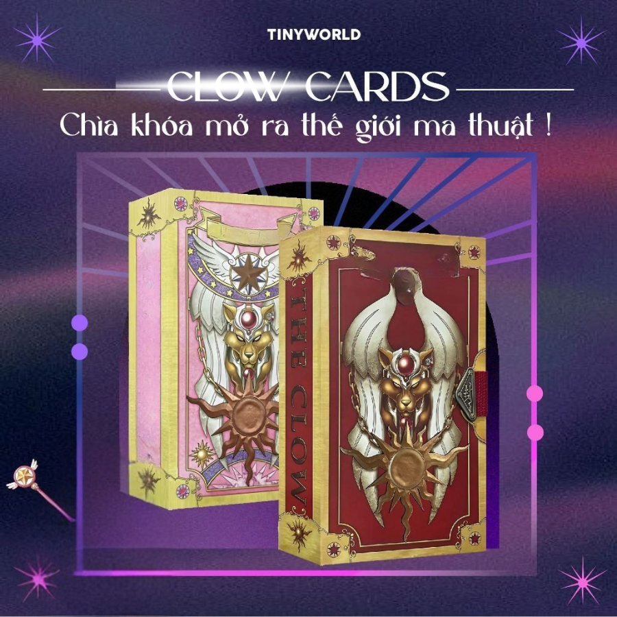 (DELUXE) Hộp Thẻ Bài CLOW SAKURA CARDCAPTOR Thủ lĩnh thẻ bài | Shopee ...
