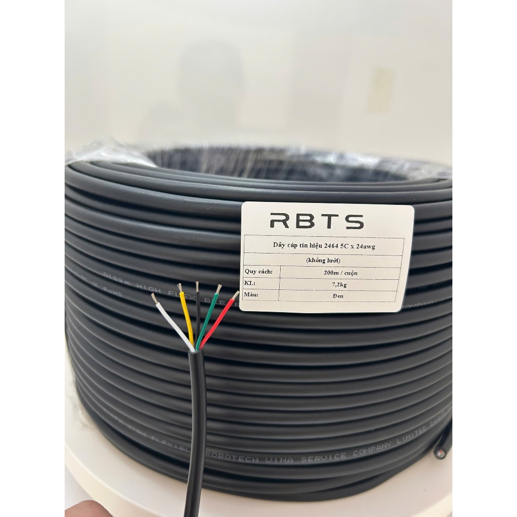Dây cáp tín hiệu 5 lõi 2464 24awg 26awg truyền tín hiệu, truyền tín ...