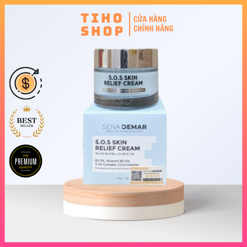 Kem dưỡng da SENA DEMAR S.O.S SKIN RELIEF CREAM giúp phục hồi dưỡng ẩm ...