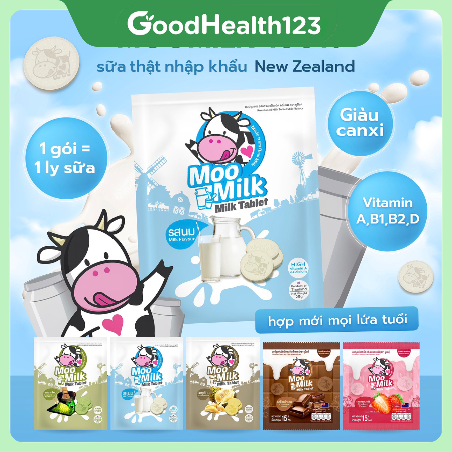 Kẹo Sữa Bò Moo Milk – Thơm Ngon, Bổ Dưỡng Từ Sữa New Zealand - Gói 25g ...
