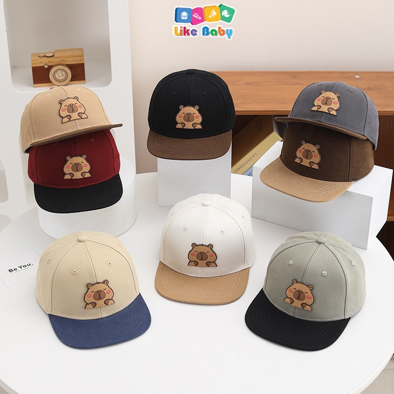 Mũ nón lưỡi trai cho bé trai bé gái từ 3- 12 tuổi phong cách Rapper họa ...