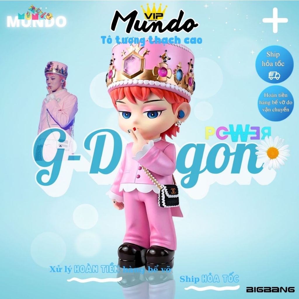 Tô Tượng Thạch Cao G-DRAGON MAMA 2025 Size XXL, Mô Hình Tô Màu K-Pop ...