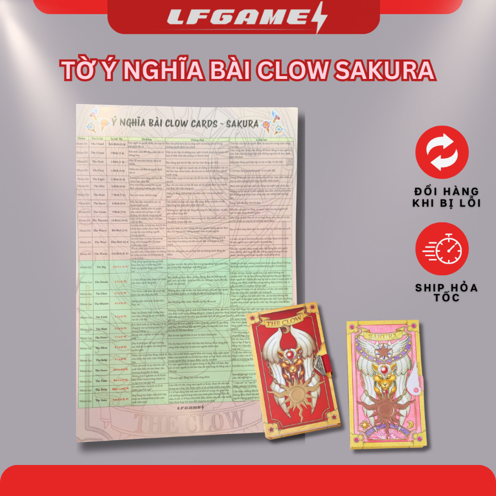 TỜ Ý NGHĨA BÀI CLOW SAKURA dành cho bộ bài tarot Sakura classic và Clow ...