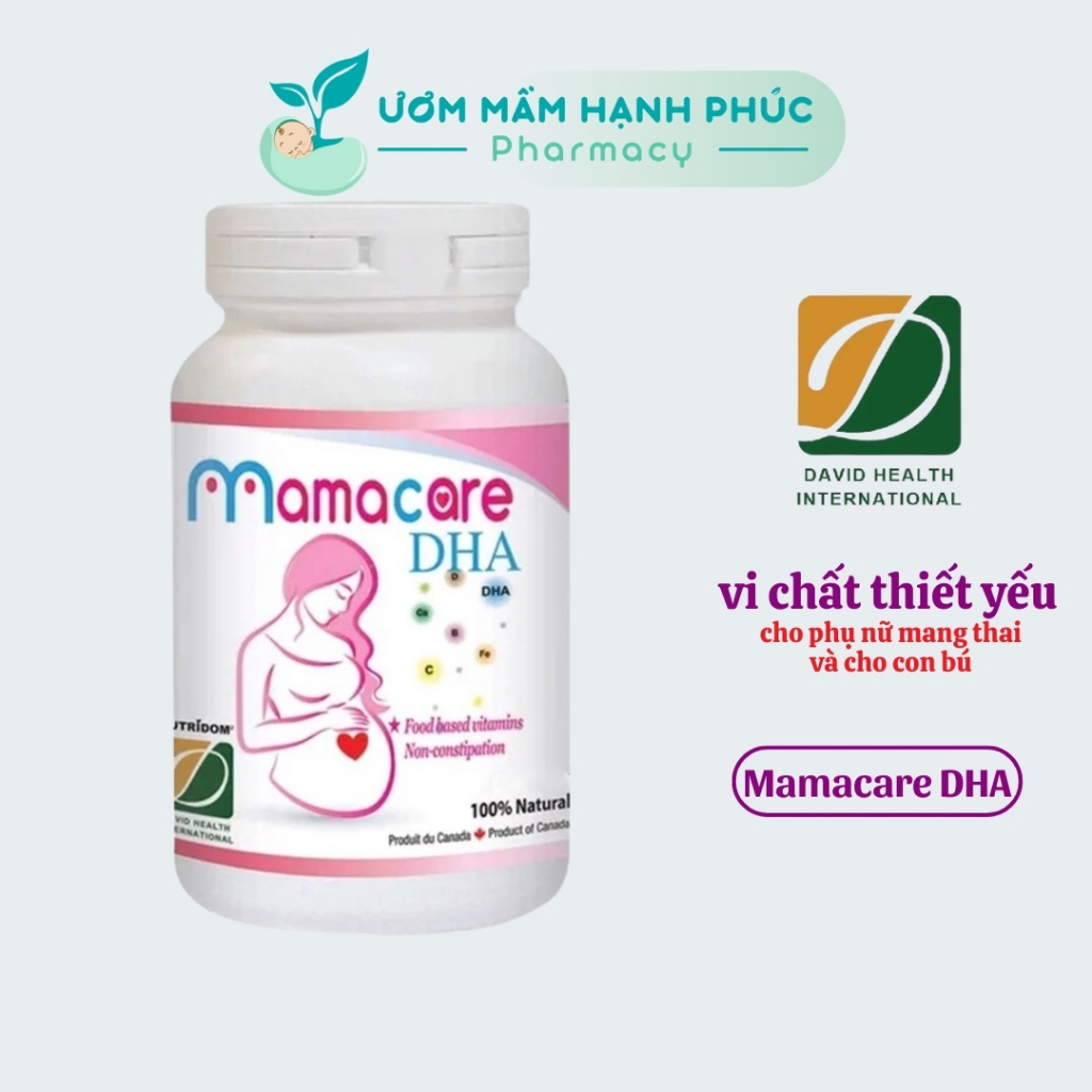 Mamacare DHA 60 viên [CHÍNH HÃNG] Vitamin tổng hợp cho bà bầu nhập khẩu Canada | Shopee Việt Nam