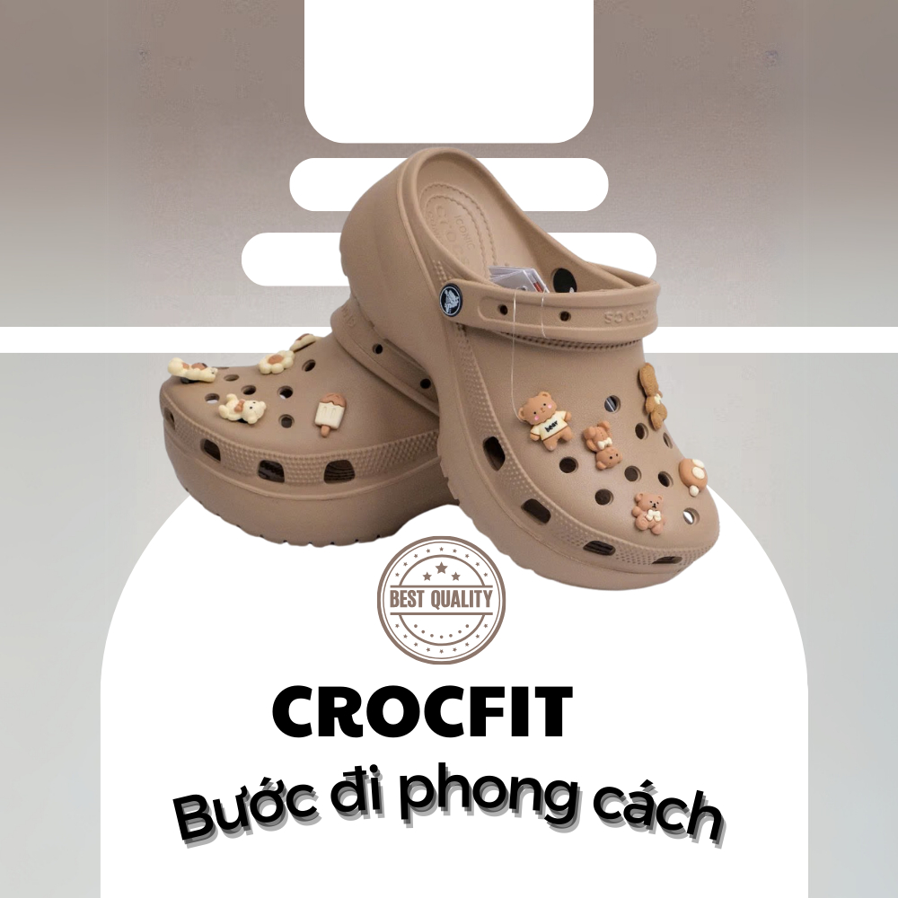 Dép Sục Cross Nam Nữ Cao Cấp, Dep Nữ Sục Crocs Cao Su Cao Cấp, Sụt ...