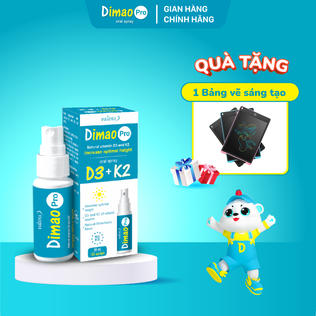 Dimao Pro Oral Spray D3K2 Dạng Xịt - Hỗ Trợ Tăng Chiều Cao, Tăng Cường ...