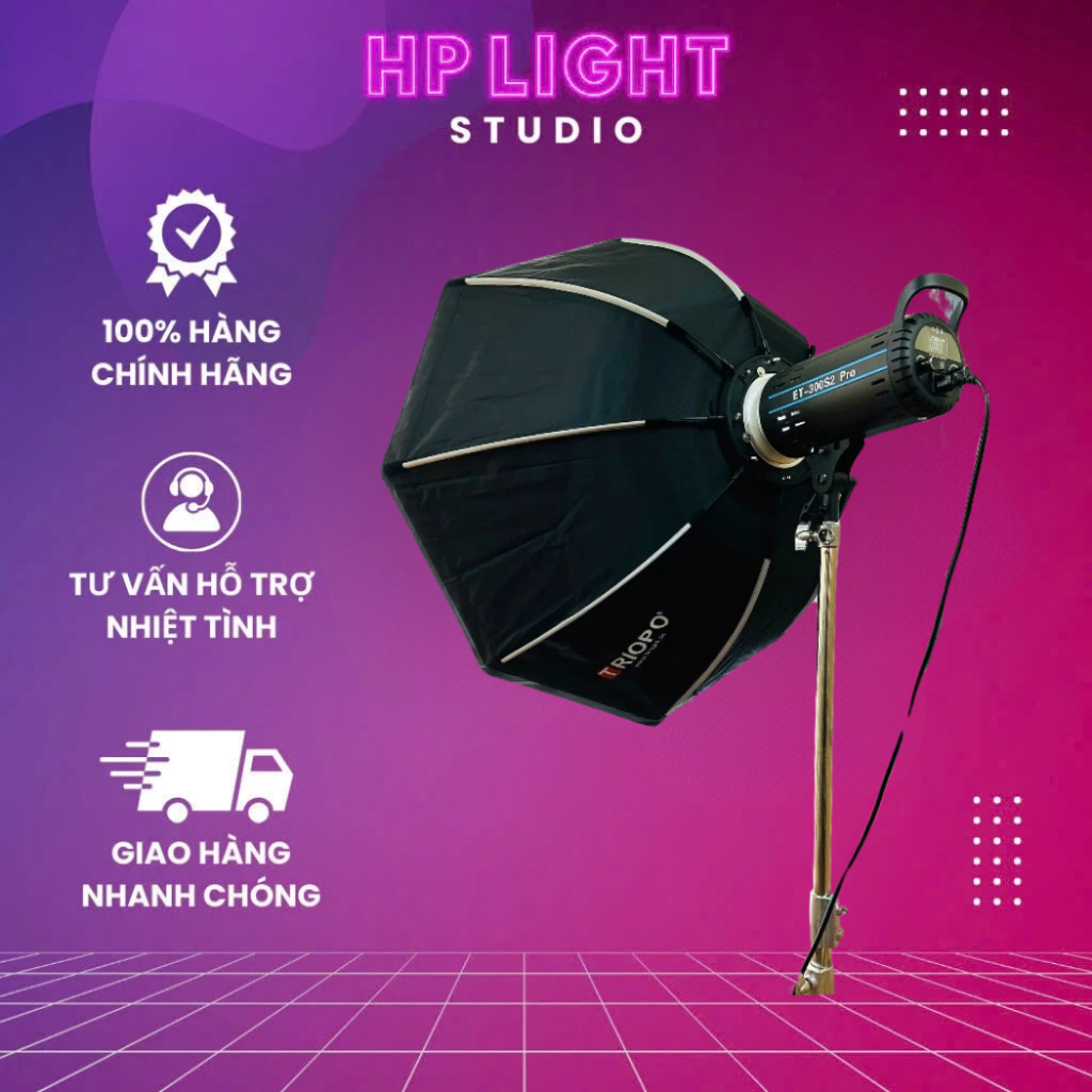 Softbox Thao Tác Nhanh TRIOPO K2 55, K2 65, K2 90 Grid Ngàm Bowen | HPLightStudio | Shopee Việt Nam