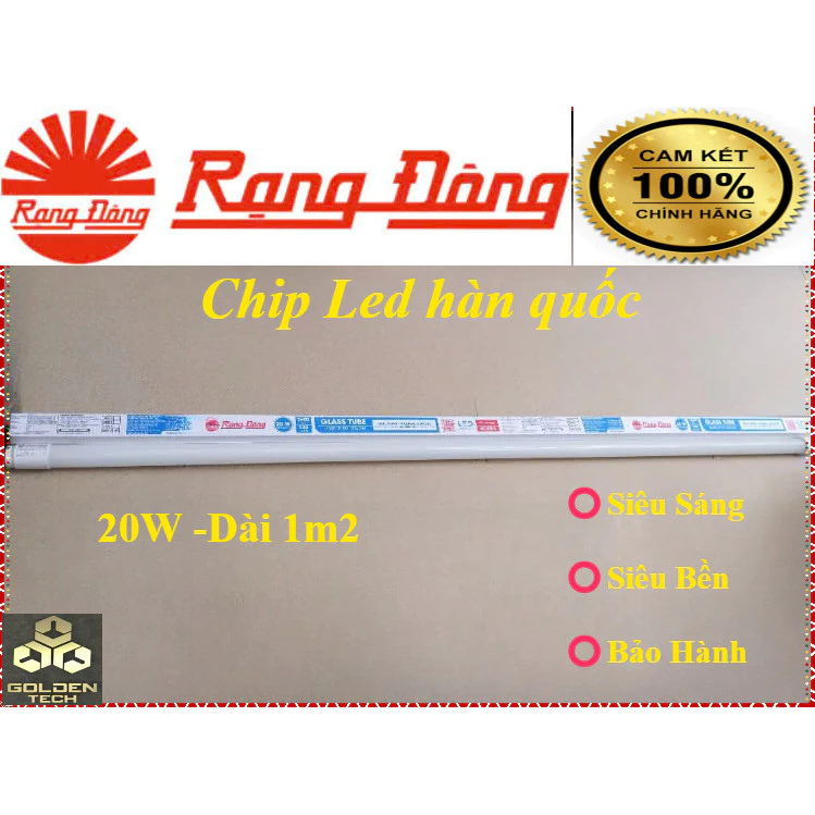 (Chính hãng) Bóng đèn LED Tuýp 1.2m thủy tinh 20W Rạng Đông, siêu sáng, tiết kiệm điện, Model ...