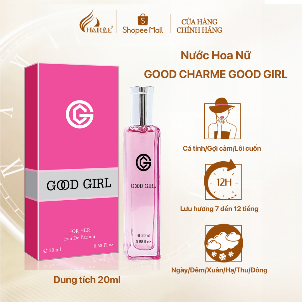 Nước Hoa Nữ GOOD CHARME GOOD GIRL 20ml Ngọt Ngào, Quyến Rũ_Nước Hoa Chính Hãng | Shopee Việt Nam