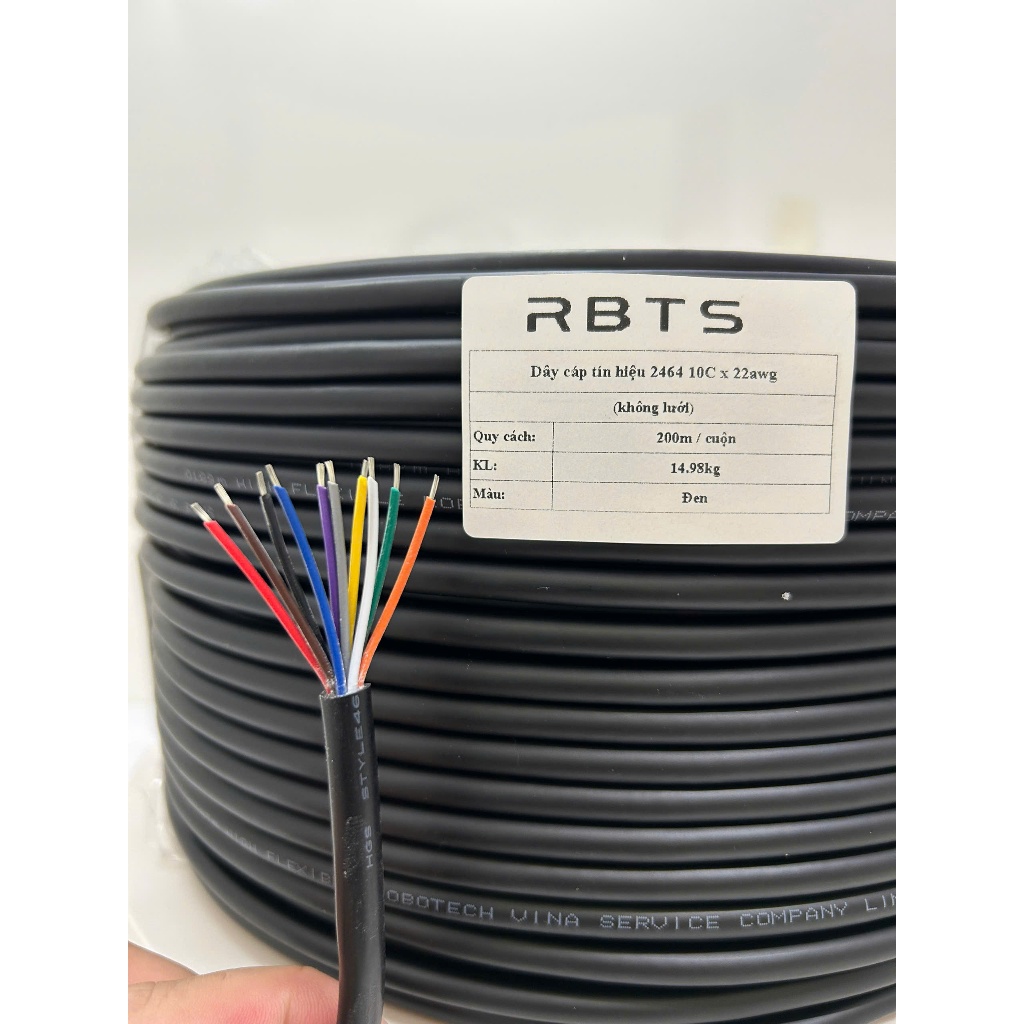 Dây cáp tín hiệu 10 lõi 2464 24awg truyền tín hiệu, truyền tín hiệu âm ...