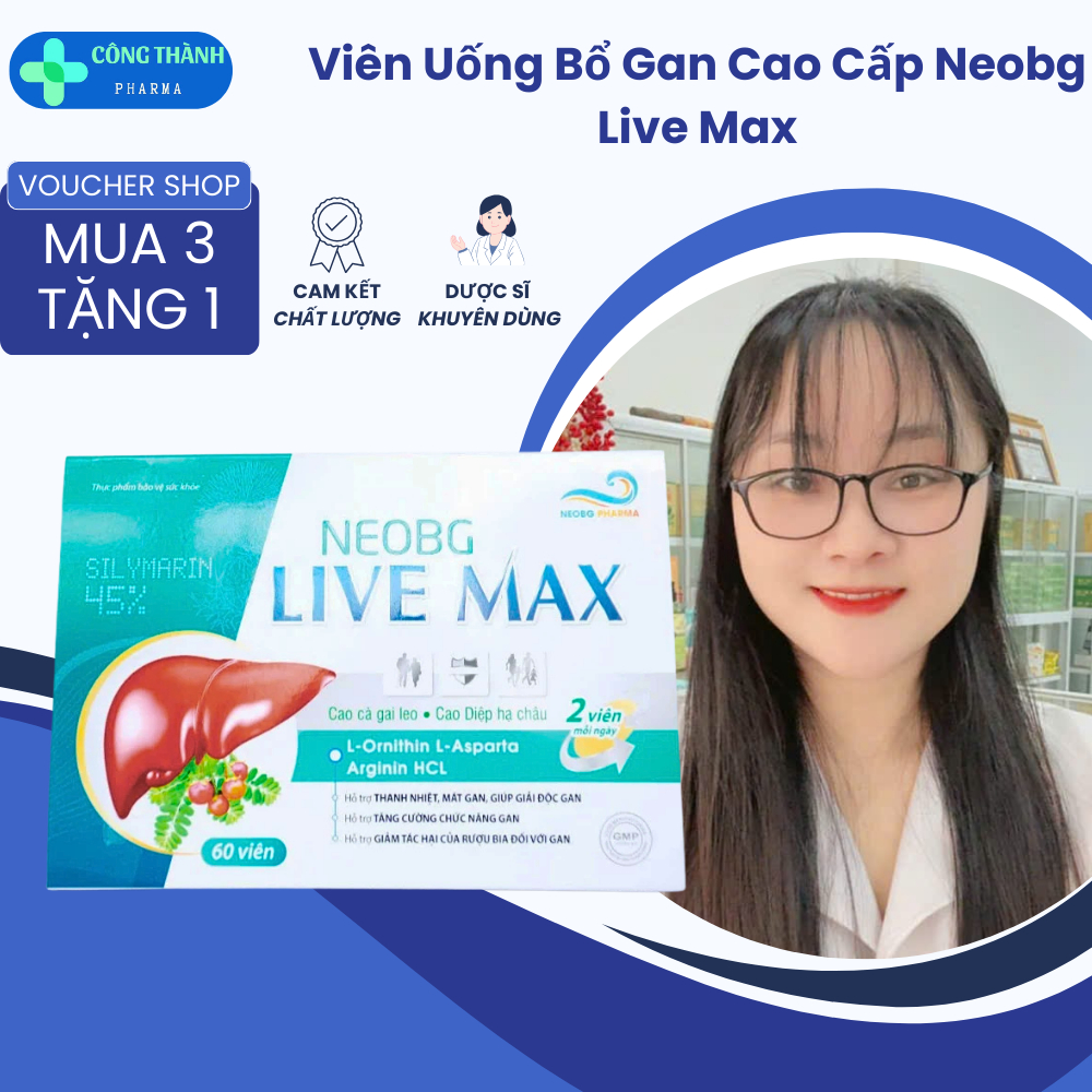 Viên Uống Bổ Gan Cao Cấp Neobg Live Max Hỗ Trợ Thanh Nhiệt, Mát Gan ...