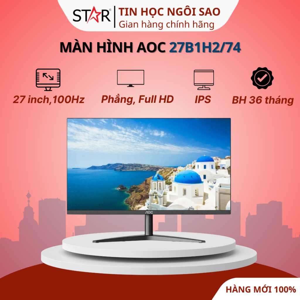 Màn Hình AOC 27B1H2/74 | 27 inch, Full HD, IPS, 100Hz, 4ms, phẳng - Bảo ...