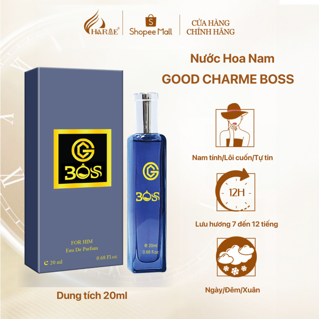 Nước hoa nam cao cấp, Good Charme Boss Charme 20ml, hương thơm độc đáo ...