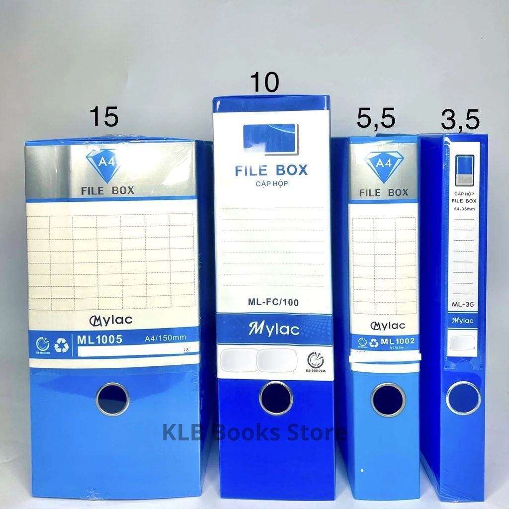 Cặp Hộp/ File Bìa Hộp Vuông Đựng Tài Liệu Văn Phòng Mylac Nhựa PP Chịu Nhiệt, Chịu Lực, Chống ...