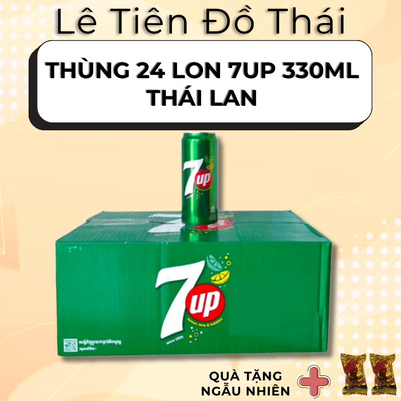 Thùng 24 Lon 330ml Nước Ngọt 7Up Vị Chanh Thái Lan | Shopee Việt Nam